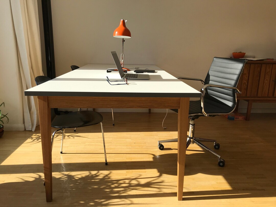 Office Desk White Table Top Desk Danish Design REKORD - Etsy