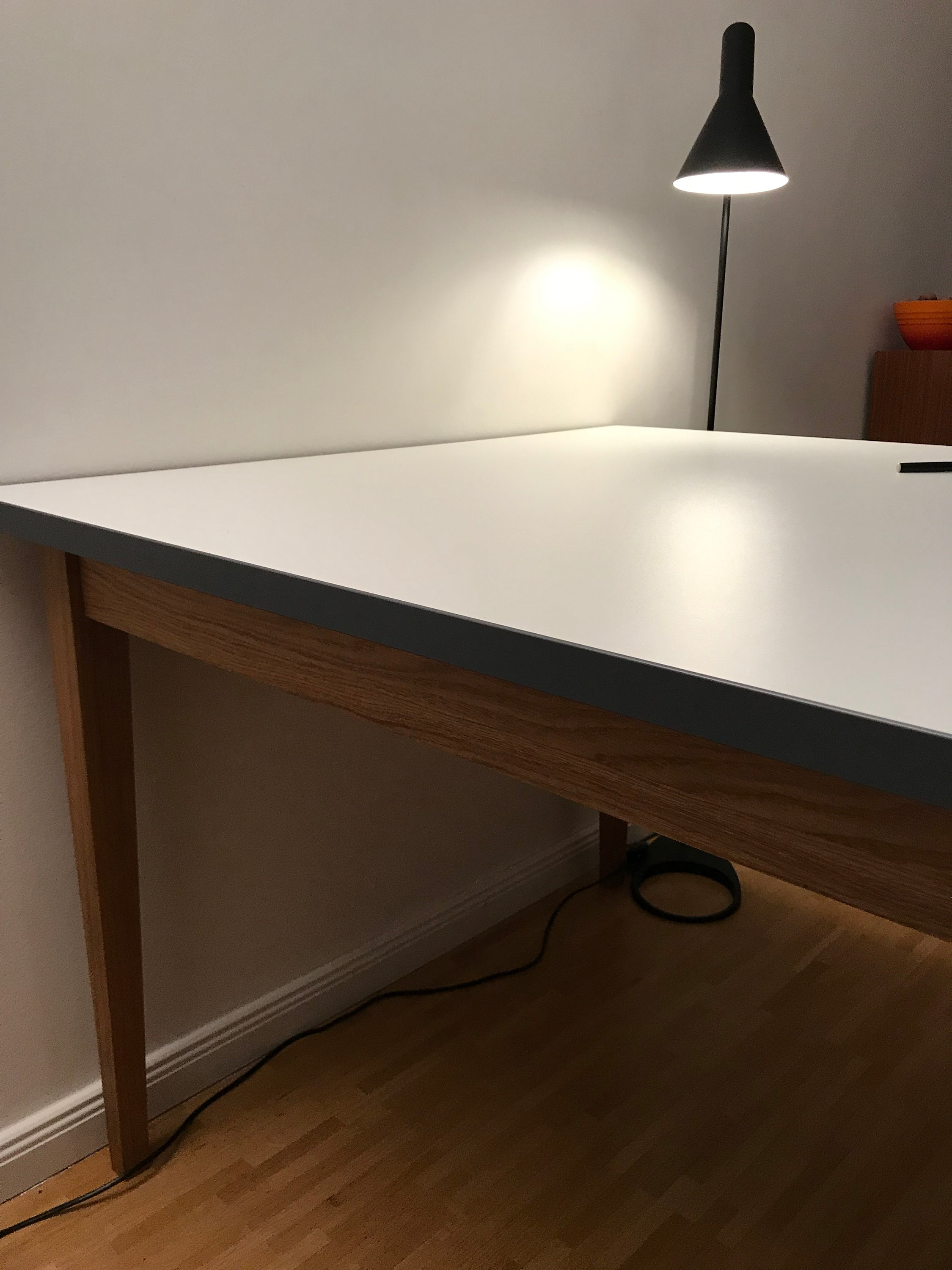 desk Formica top oak legs desk solid oak REKORD furniture