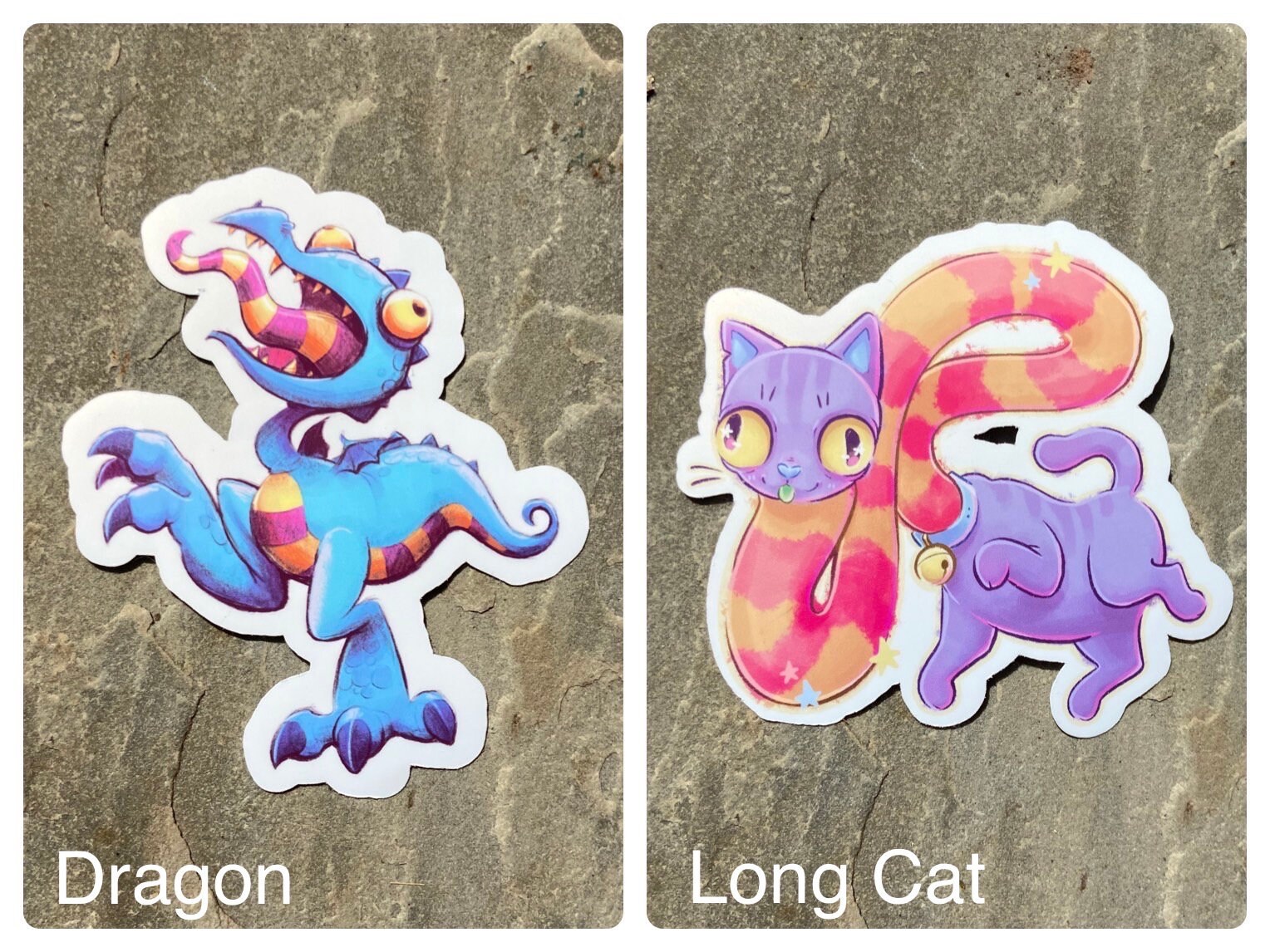 Cartoon Vinyl Stickers Etsy UK