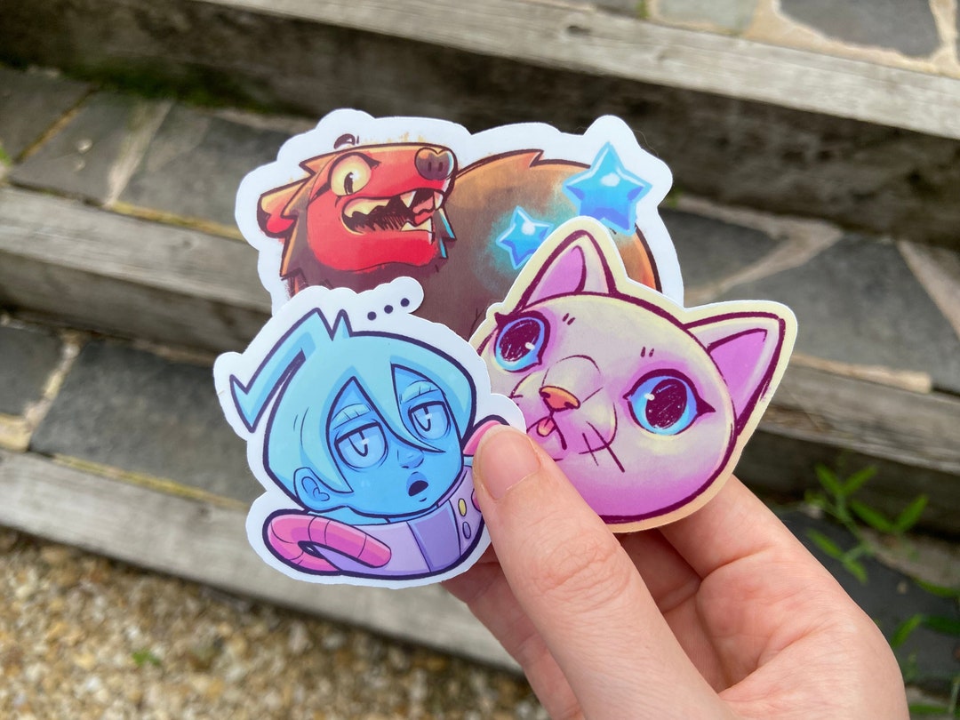 Cartoon Vinyl Stickers - Etsy