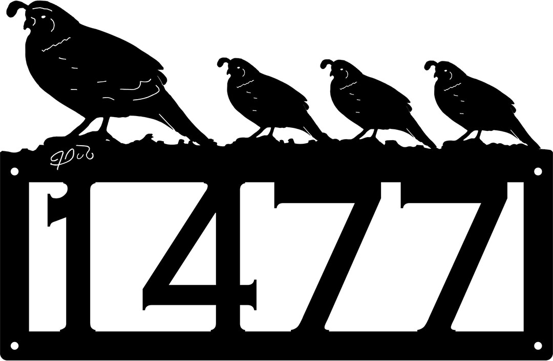 19" X 12.375" Quail Name Sign - Etsy