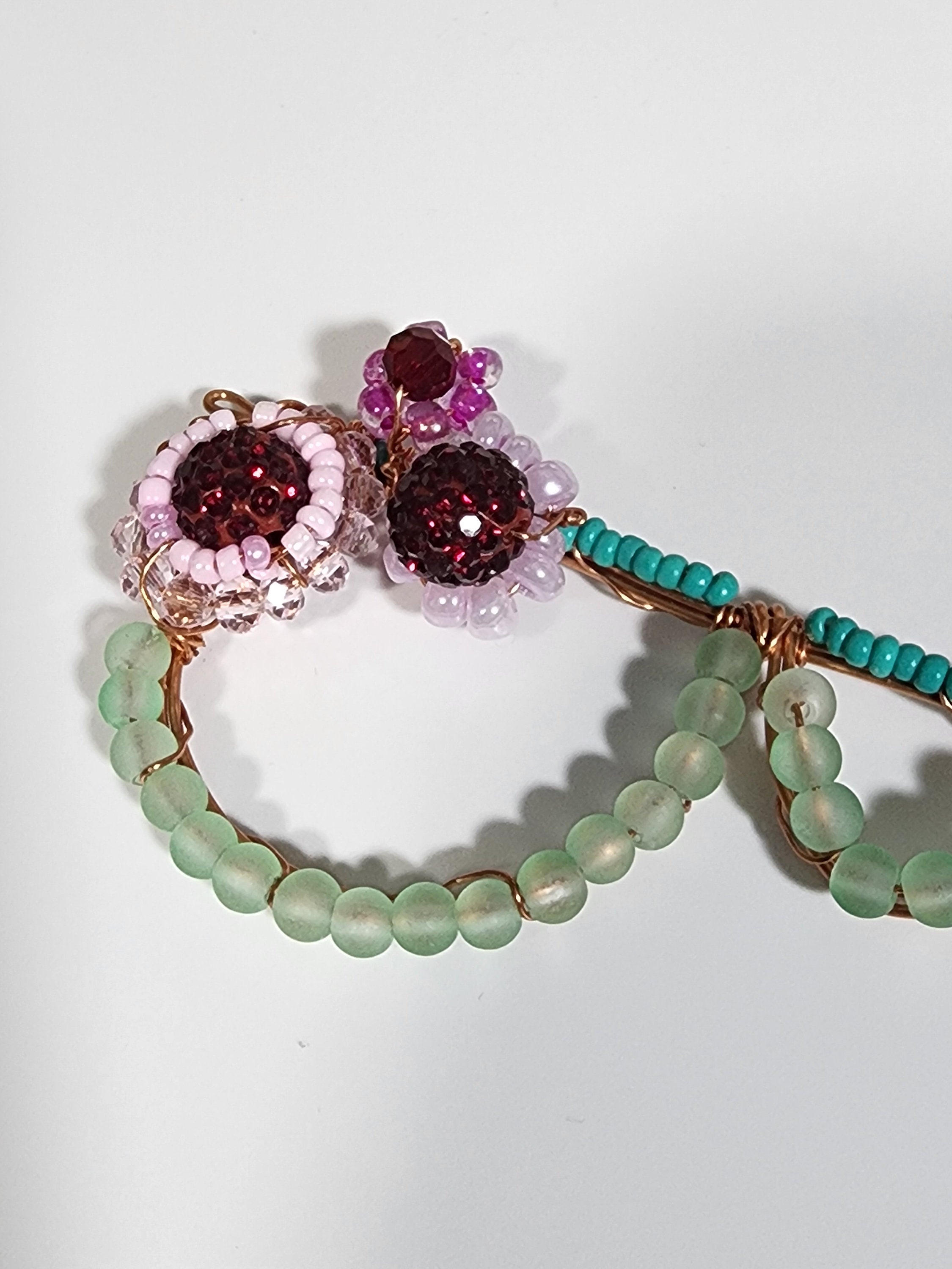 Beaded Wire Letter B Beaded Alphabet Letter Ornament Letter B - Etsy