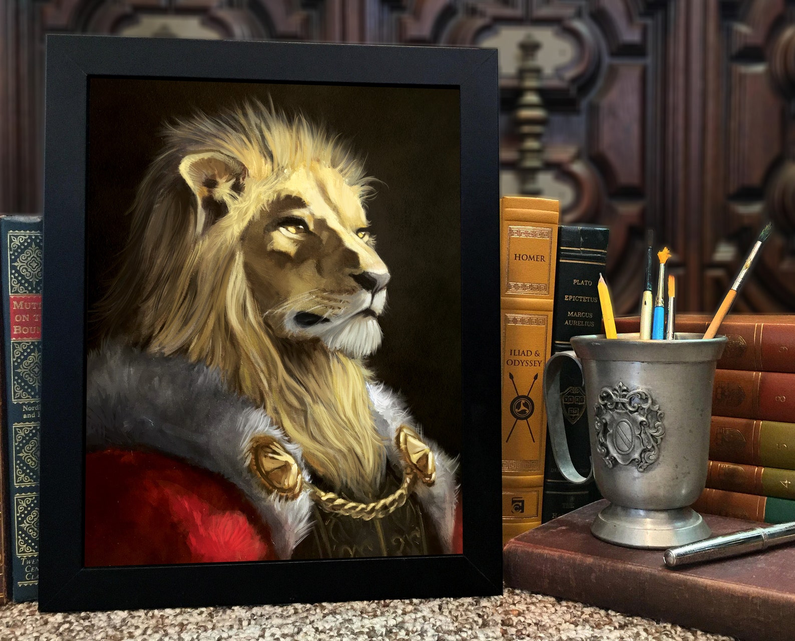 Lion Renaissance Painting at Marsha Shain blog