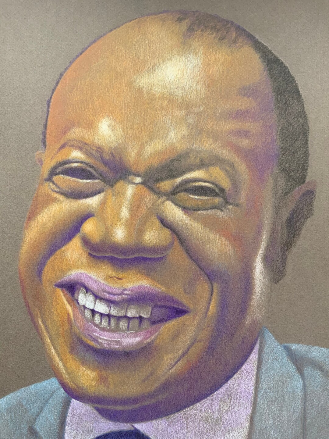 Portrait of Louis Armstrong - Etsy