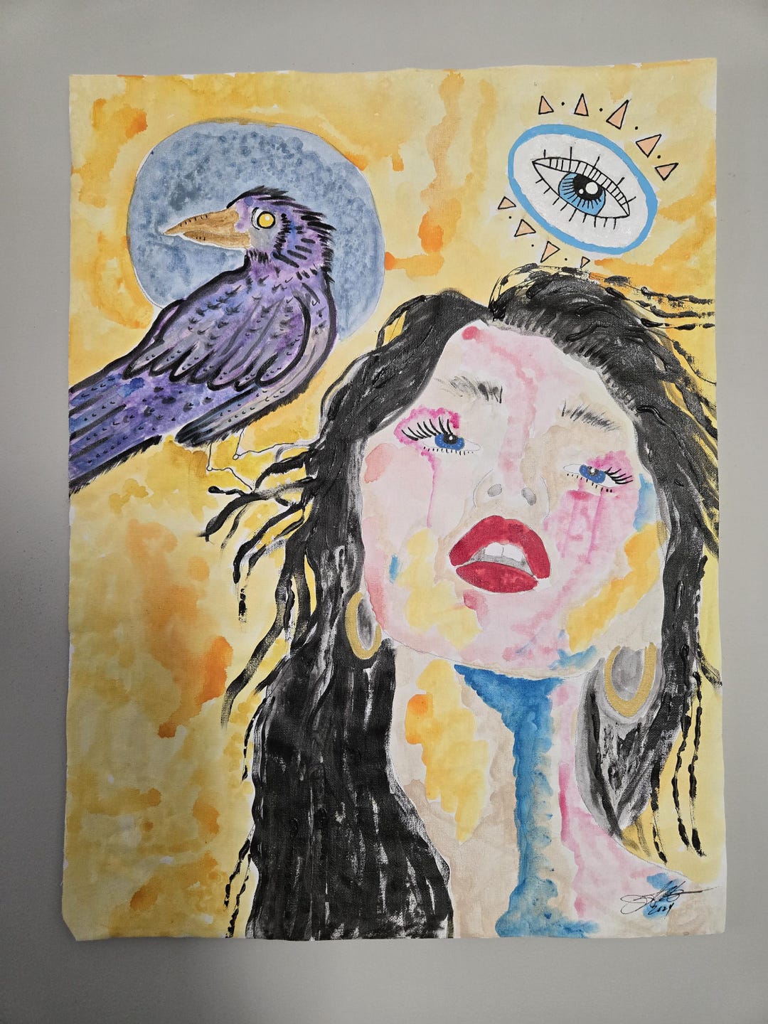 Devil is Fine. Abstract Portrait. 2024. - Etsy