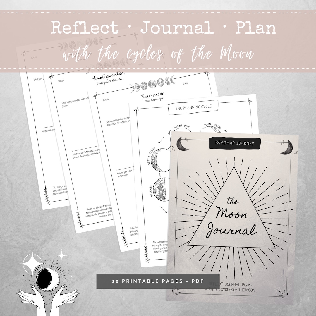 The Moon Journal - Reflect, Journal and Plan With the Lunar Cycles | US ...