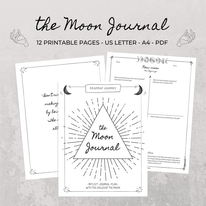 The Moon Journal - Reflect, Journal and Plan With the Lunar Cycles | US ...
