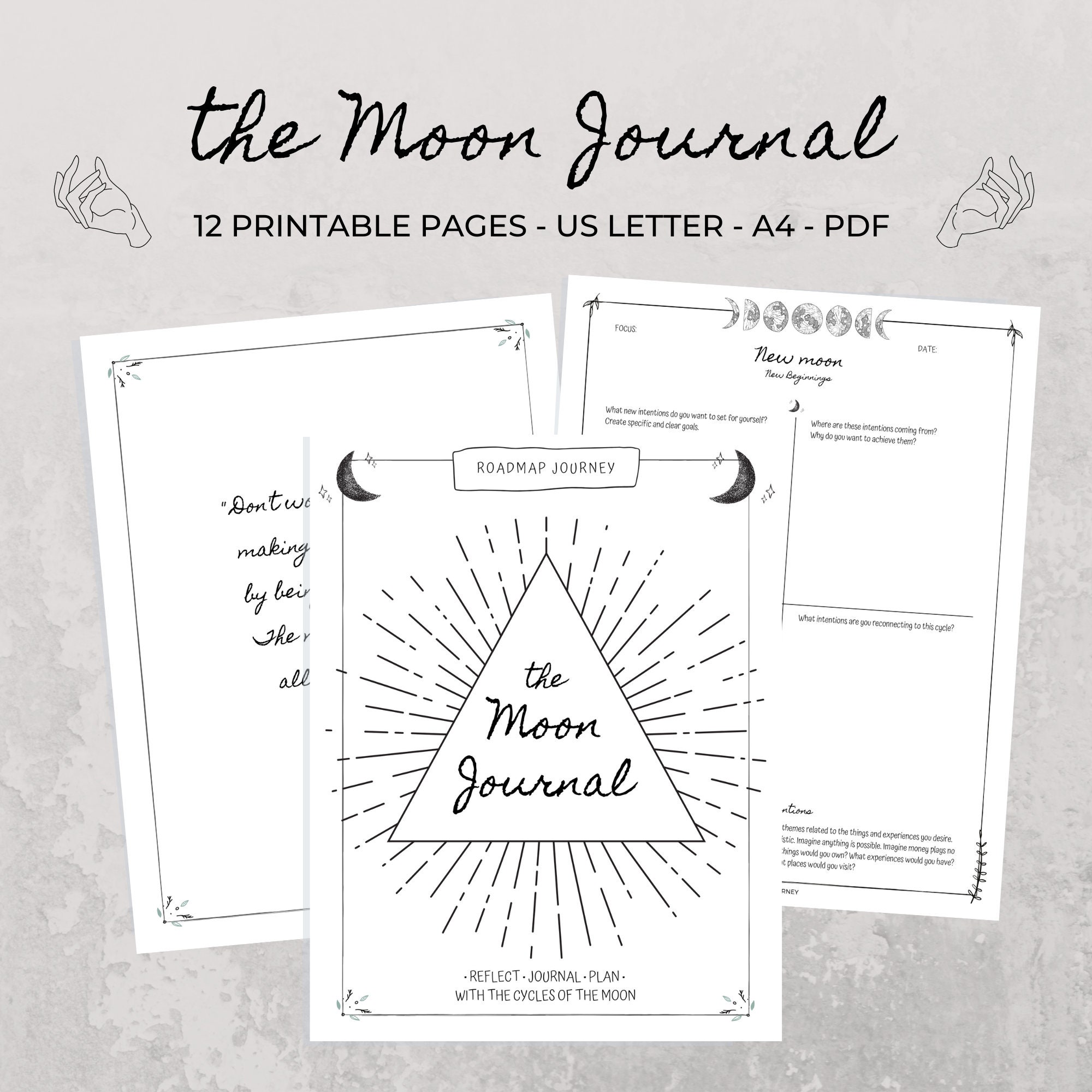 The Moon Journal - Reflect, Journal and Plan With the Lunar Cycles | US ...