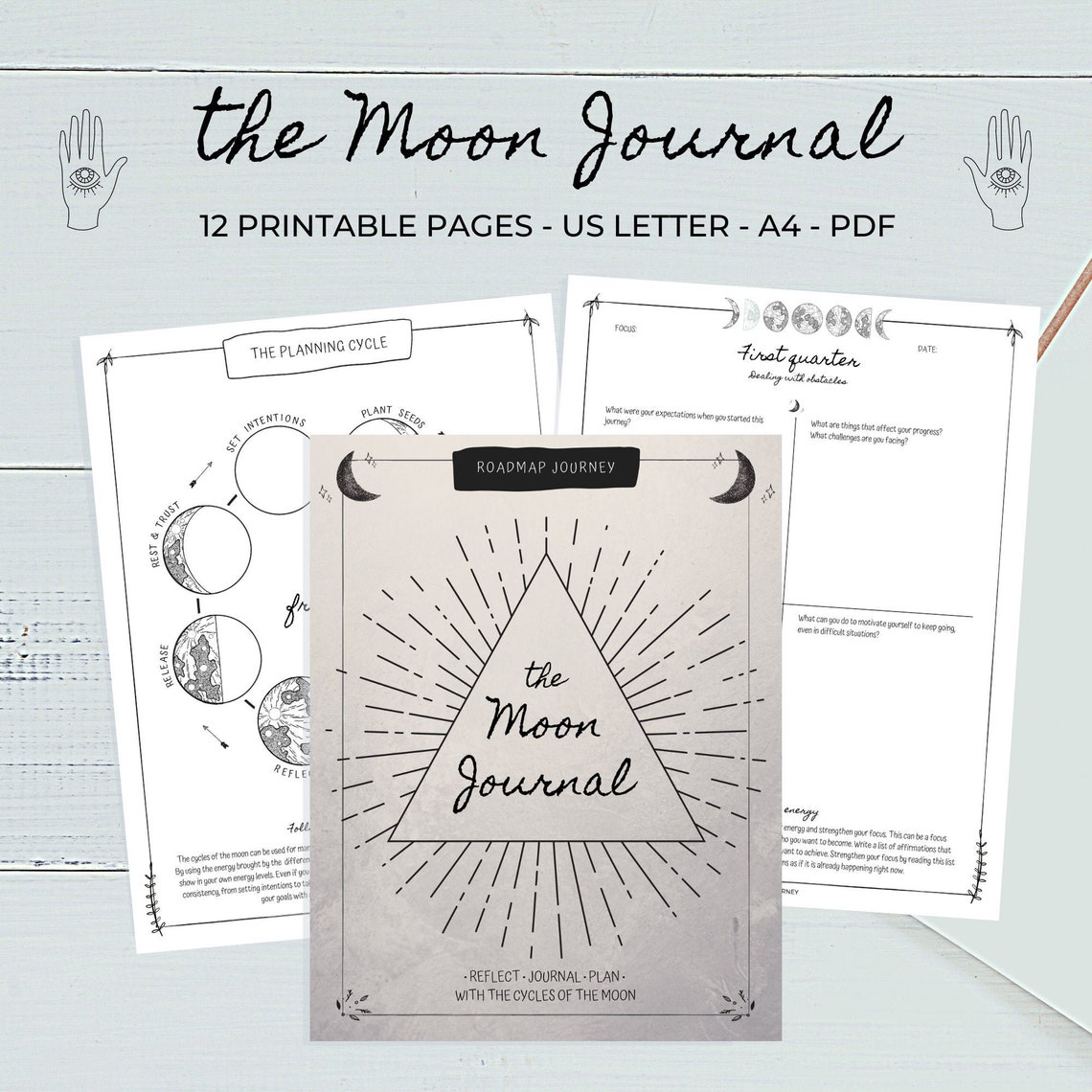 The Moon Journal - Reflect, Journal and Plan With the Lunar Cycles | US ...