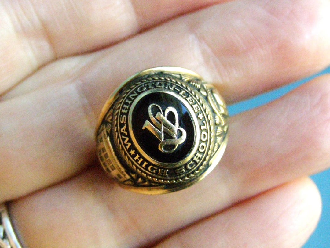 Vintage 10K Gold Signet Class Ring 1955 Josten Solid 10k Gold ...