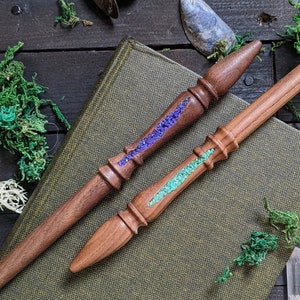 Wizard Wands Magic Wand Crystal Geode Wand Wooden Wand - Etsy