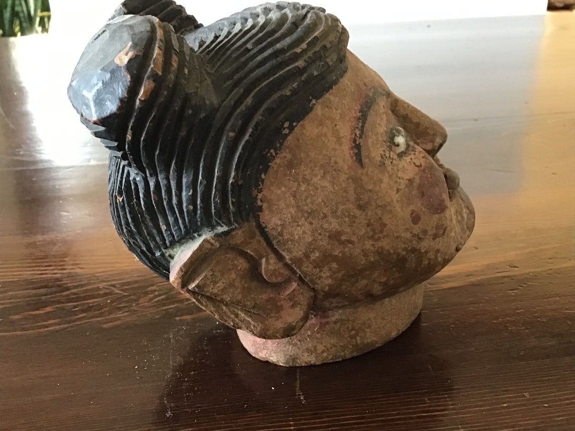 Burmese Large Wooden Puppet Head - Etsy