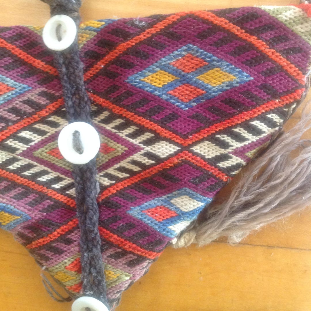 Turkish Triangular Talisman Tribal Flatweave - Etsy