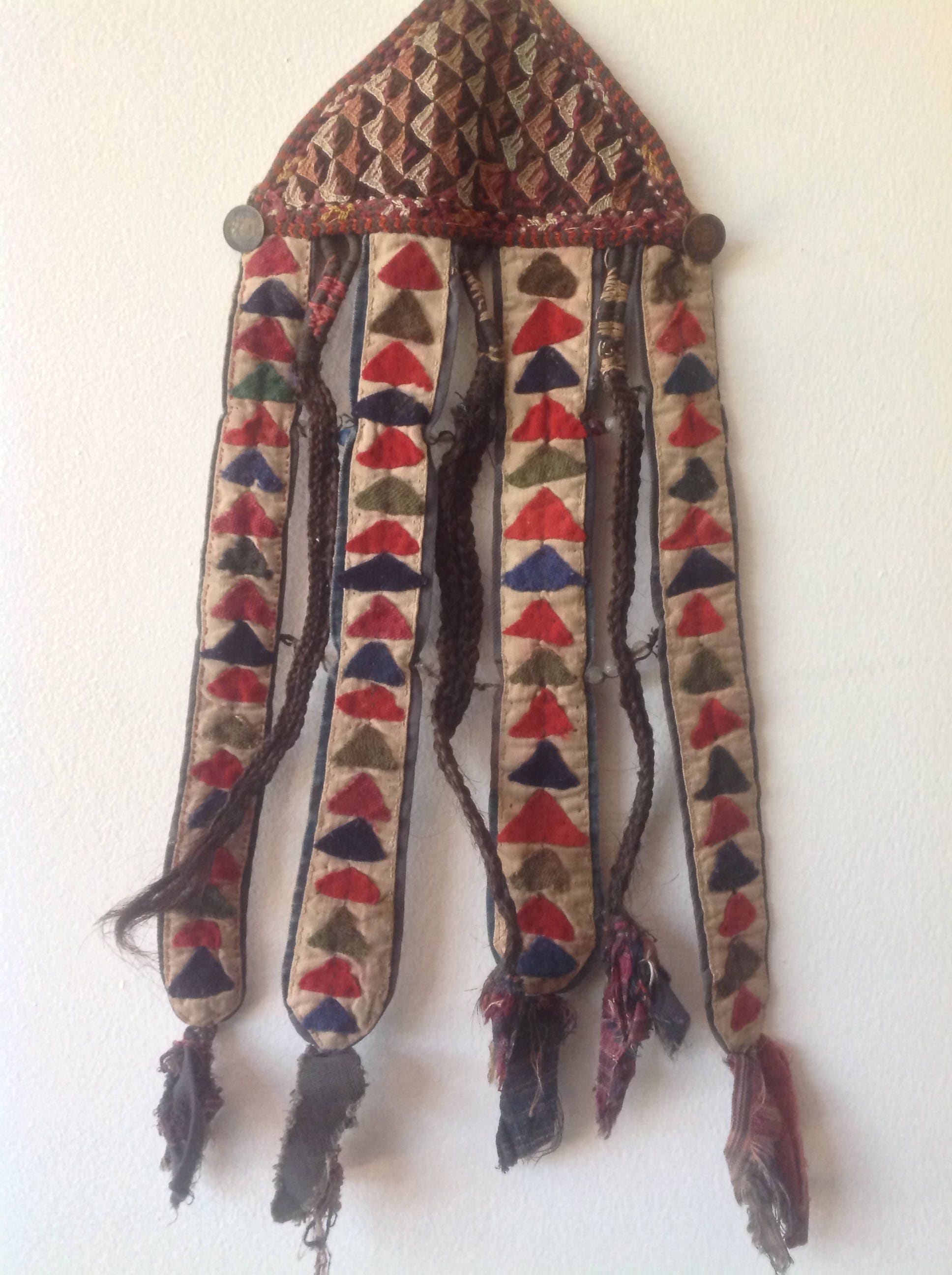 Turkoman Yomud Tribe Talisman With Hair and Glass Beads - Etsy