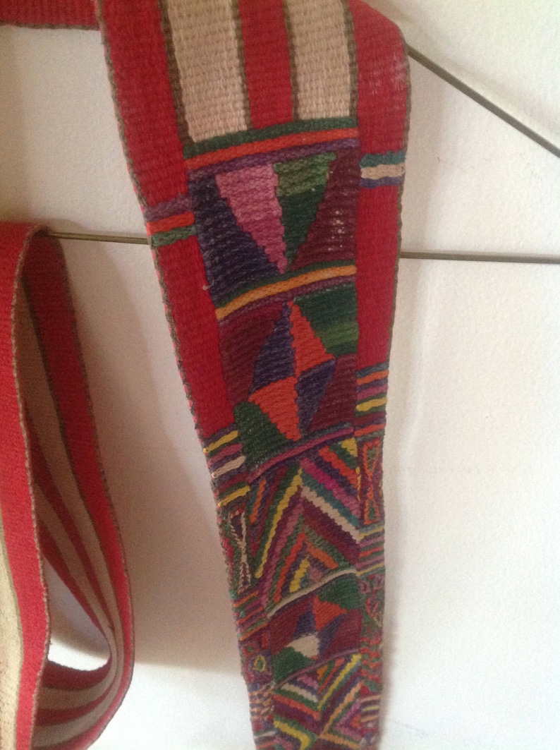 Guatemalan Woven and Embroidered Faja/sash From Nebaj Community - Etsy