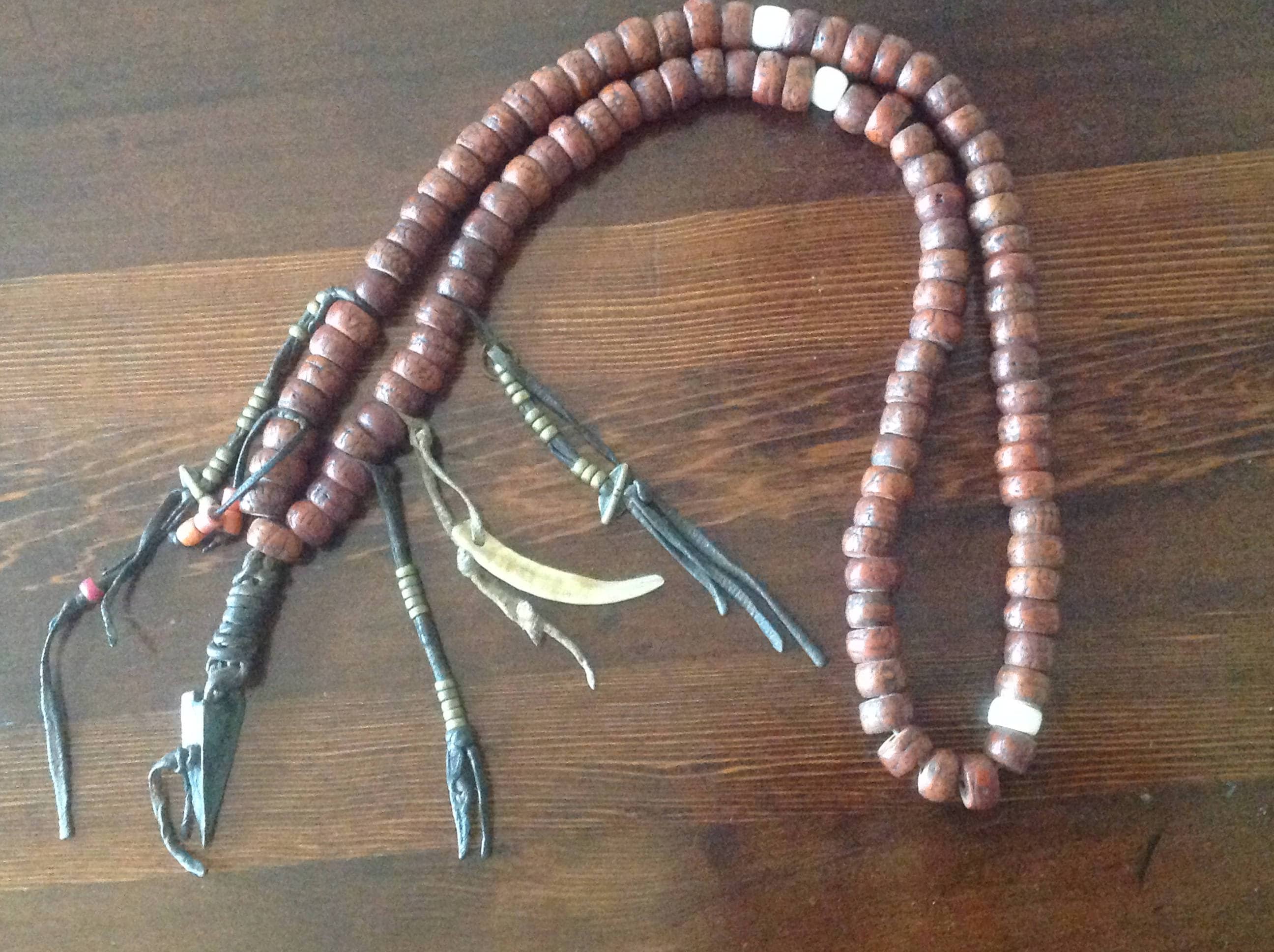 Buddhist Old Bodhi Seed Mala: 98 Beads Coral Conch - Etsy