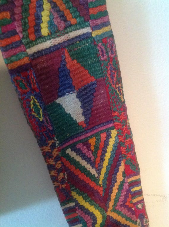 Guatemalan Woven and Embroidered Faja/sash From Nebaj | Etsy