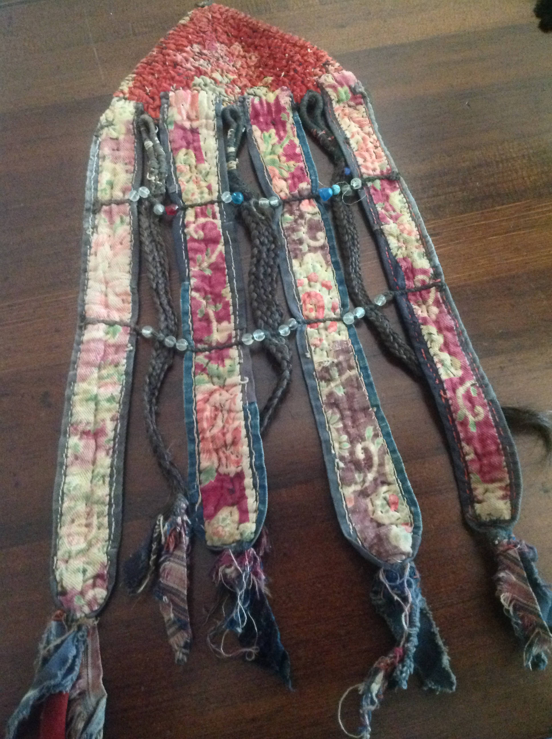 Turkoman Yomud Tribe Talisman With Hair and Glass Beads - Etsy