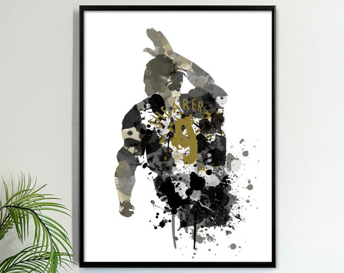 Ryan Giggs Manchester United Legend Art Print, Football Art, Mancave ...