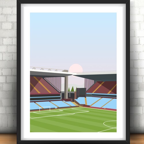 Villa Park Aston Villa F.C. Stadium Print Artwork the Villa - Etsy