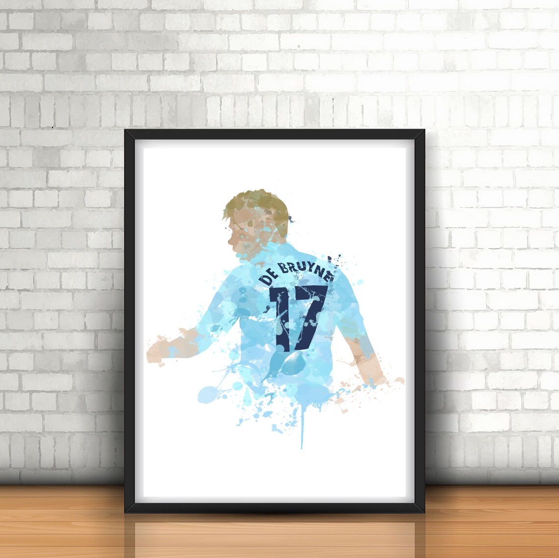Man City Inspired Art Prints Set Of 4 Club Legends Football | Etsy