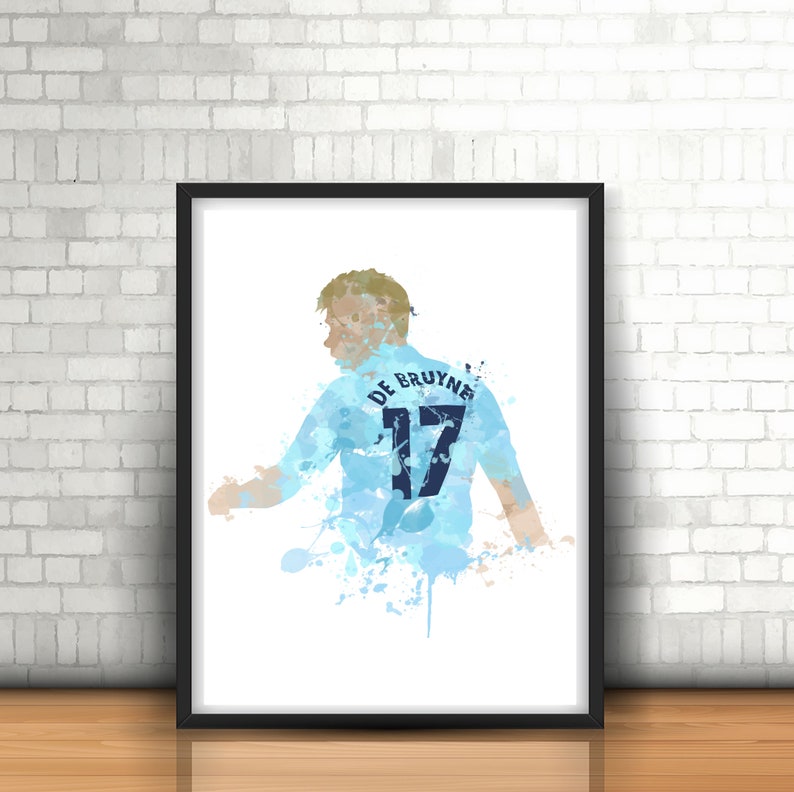 Man City Inspired Art Prints Set of 4 Club Legends Football - Etsy UK