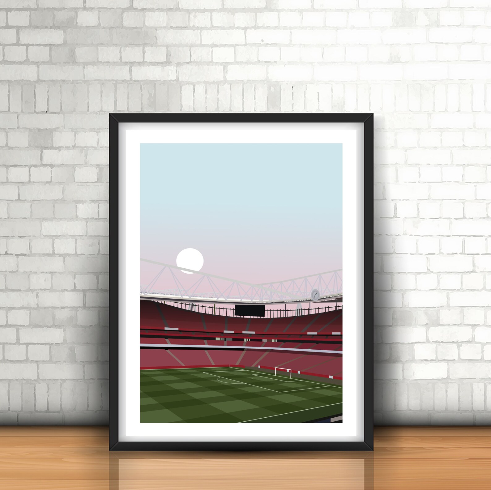 Emirates Stadium arsenal Inspired Stadium Print Artwork - Etsy UK