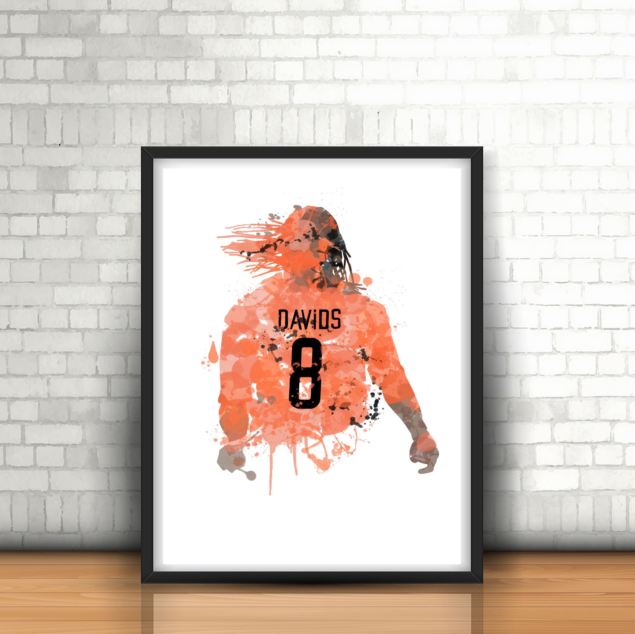 Edgar Davids Digital Download Art Print Football Art Mancave | Etsy