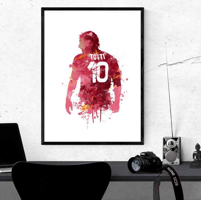 Francesco Totti Roma Legend Art Print Football Art Mancave - Etsy UK