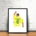Brazilian Legends Art Prints Set of 4 Football Art Mancave - Etsy UK