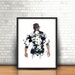 Ferdinand Number 9 Toon Legend Inspired Art Print, Football Art ...