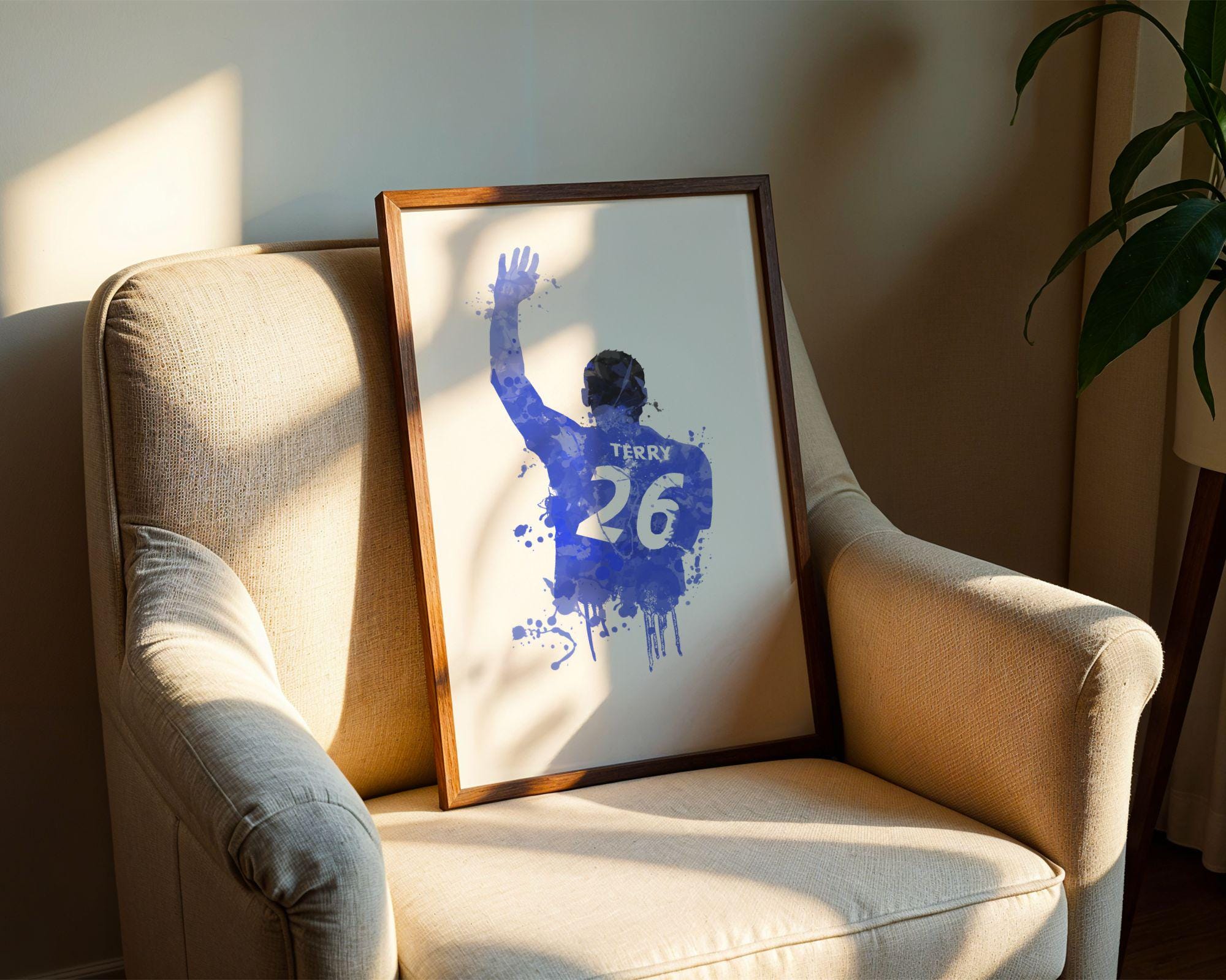 Chelsea Legend Art Prints Set of 4, Football Art, Mancave Decor, Boys ...