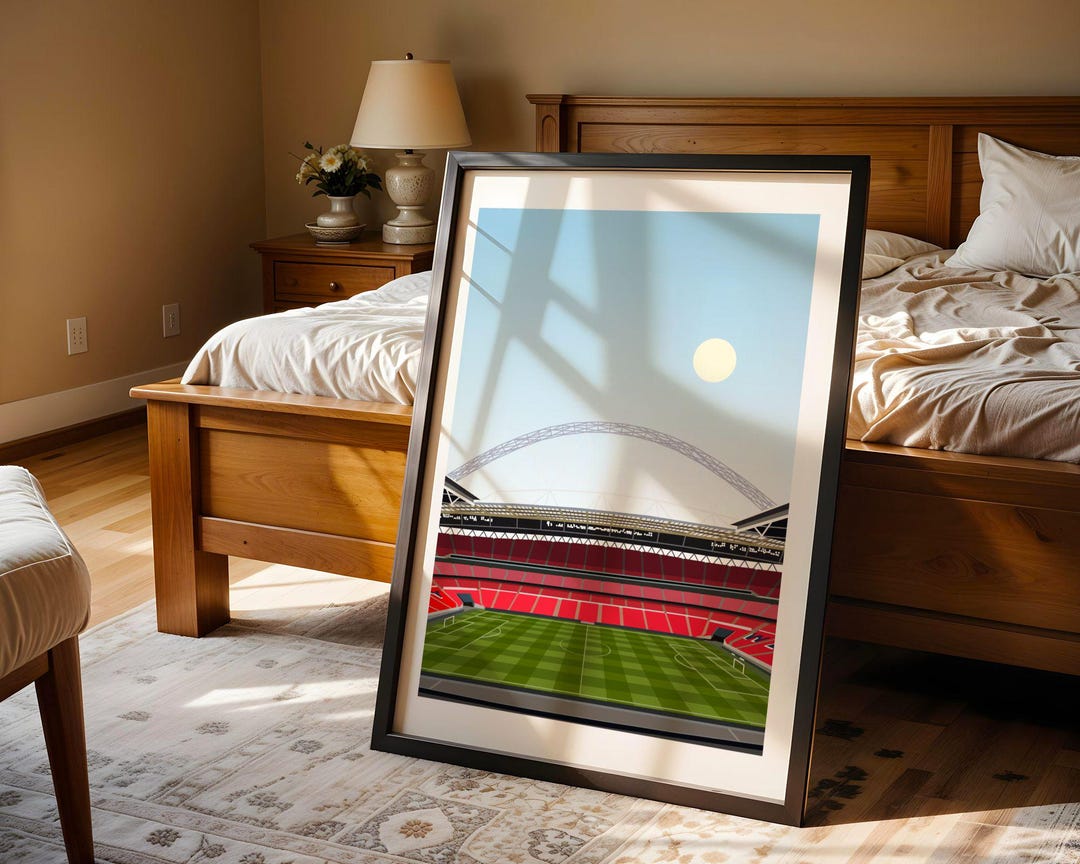Wembley Stadium - Home of England , Stadium Print Artwork , London ...