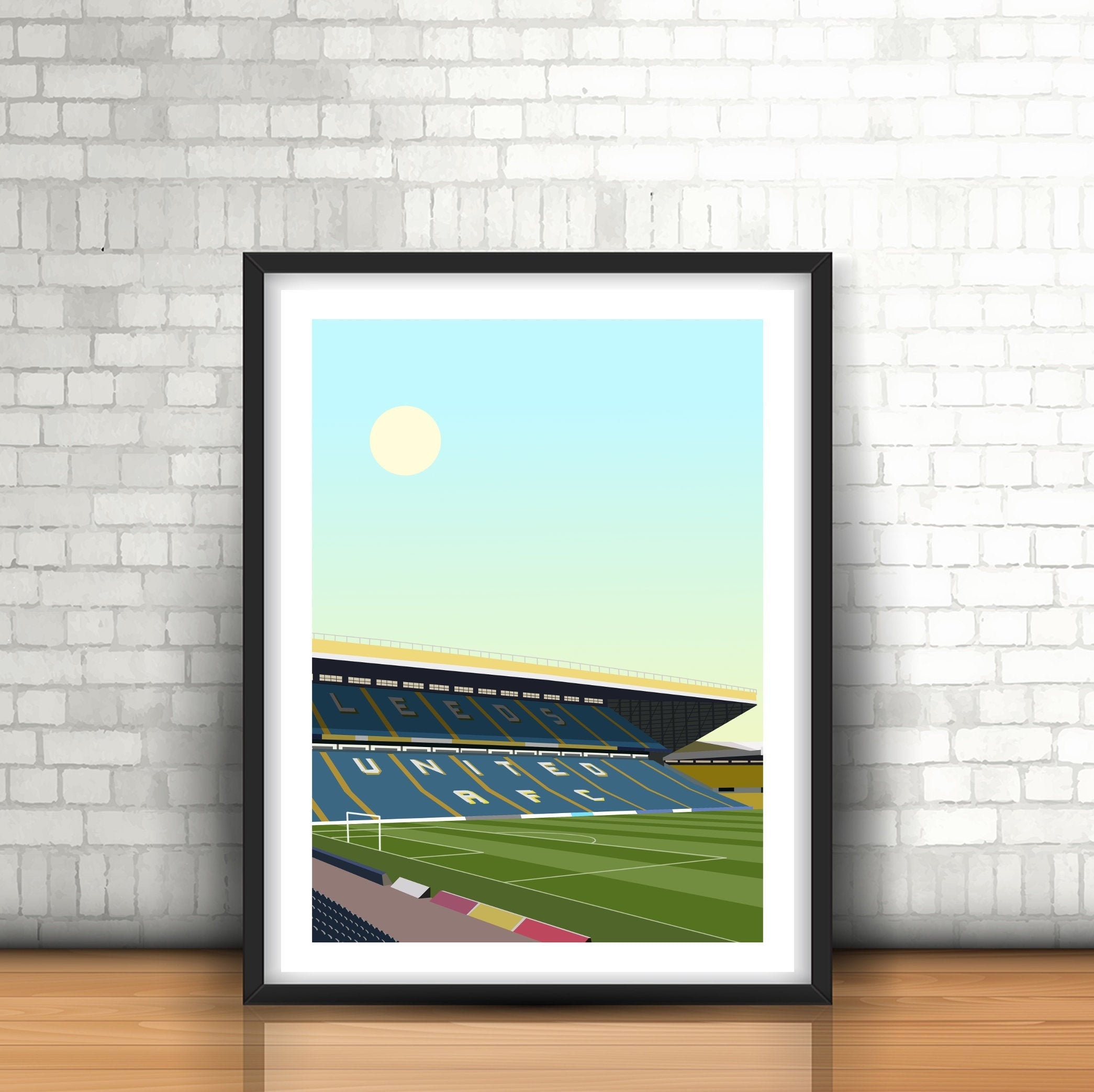 Elland Road Leeds United F.C. Stadium Print Artwork the | Etsy UK