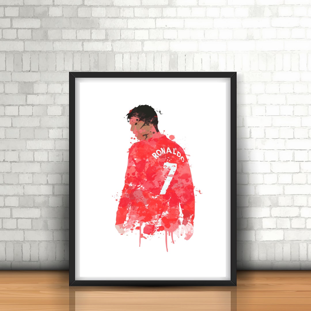 Cristiano Ronaldo Digital Download Manchester United Legend Art Print ...