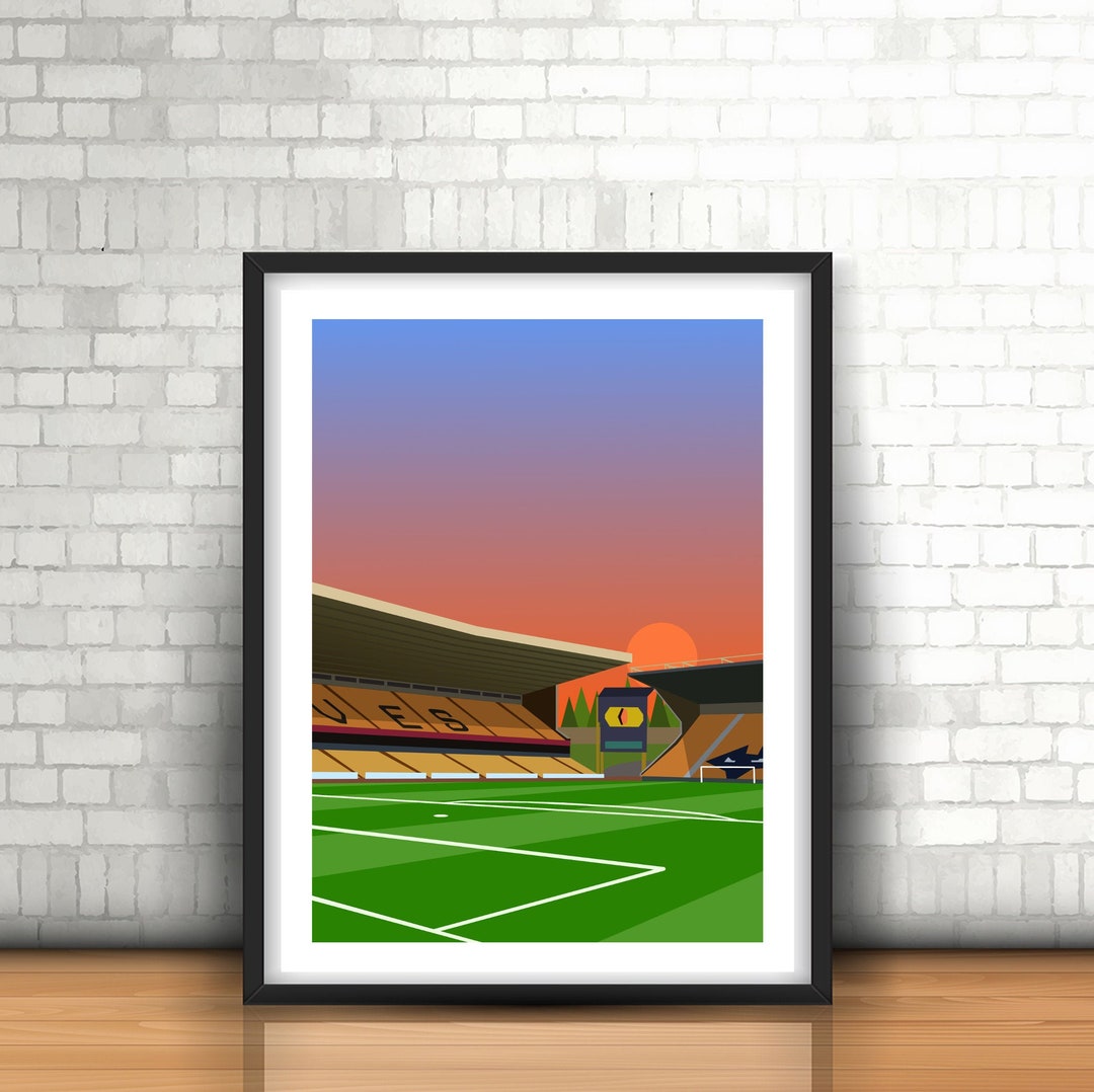 Molineux - Wolverhampton Wanderers Stadium Print Artwork, Wolves ...