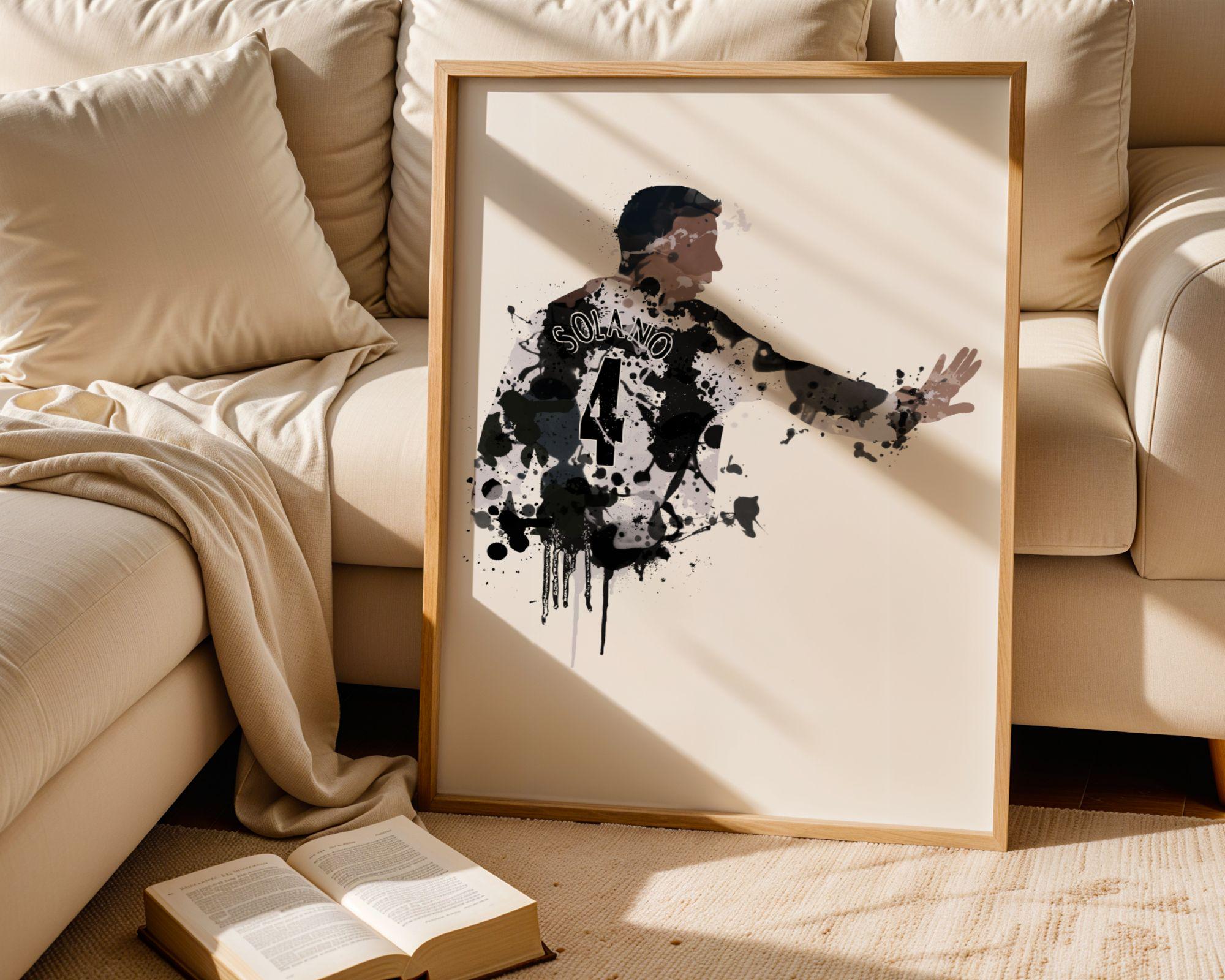 Nol Solano Legend Art Print, Football Art, Mancave Decor, Boys Room ...