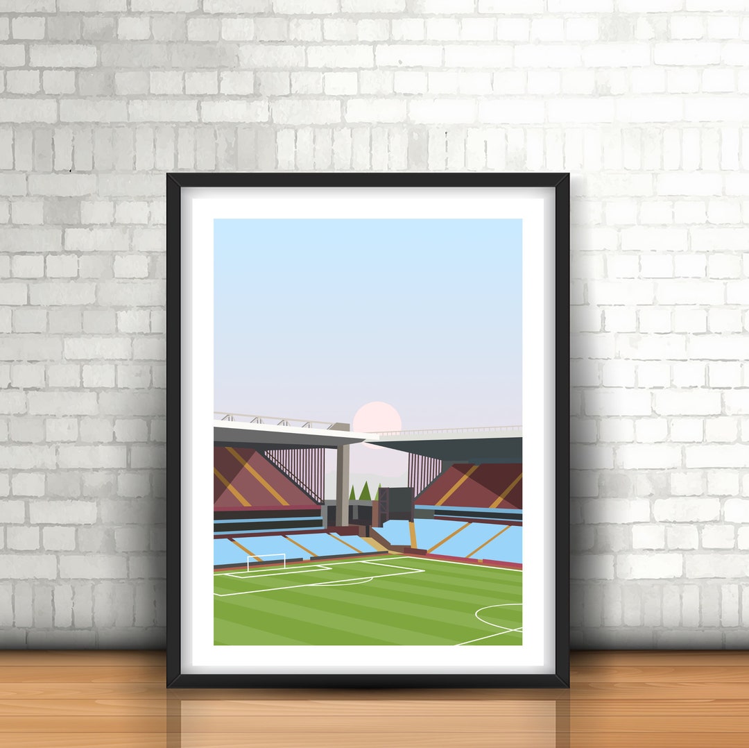 Villa Park - Aston Villa F.C. Stadium Print Artwork the Villa ...