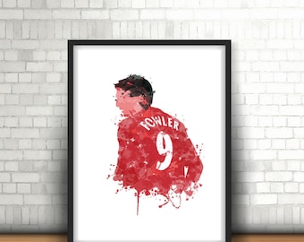Picture Scores Liverpool FC Print Robbie Fowler Wall Art 12x8 Football ...