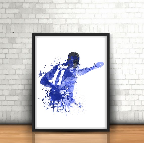 Didier Drogba Inspired Chelsea Legend Art Print Football Art | Etsy