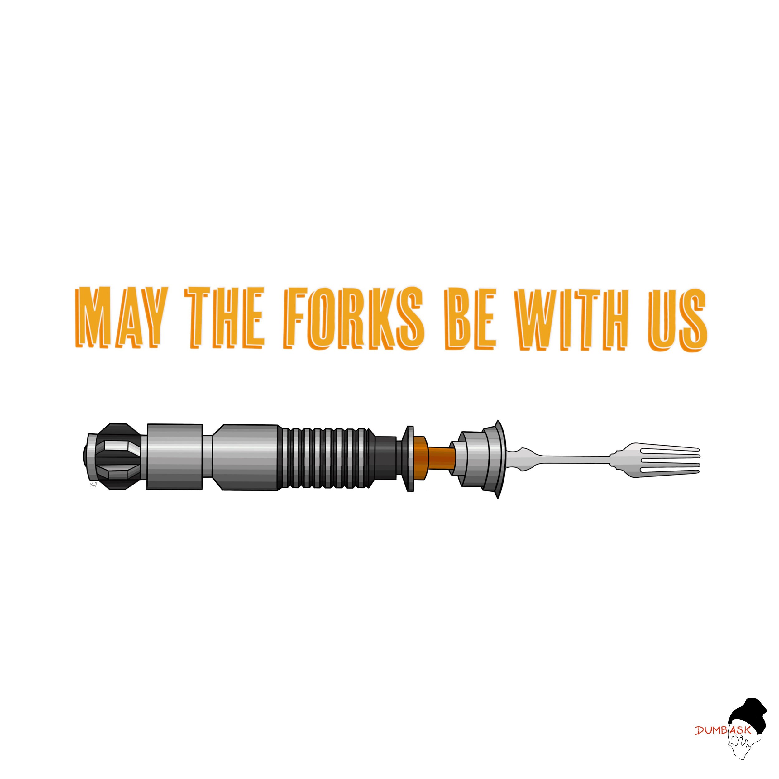 Use the Forks Star Wars Mystery Men Lightsaber Blue Raja Mashup 8x10 ...