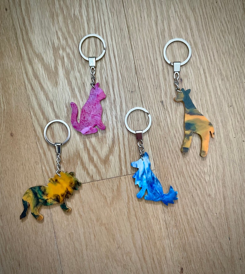 Animal Keyring, 100% Recycled Plastic Keyring - Etsy