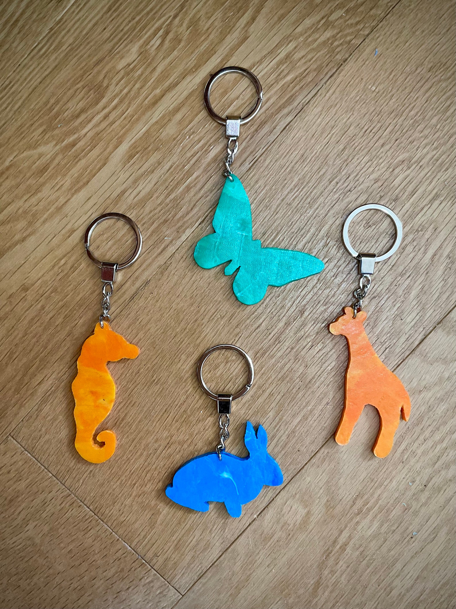 Animal Keyring, 100% Recycled Plastic Keyring - Etsy