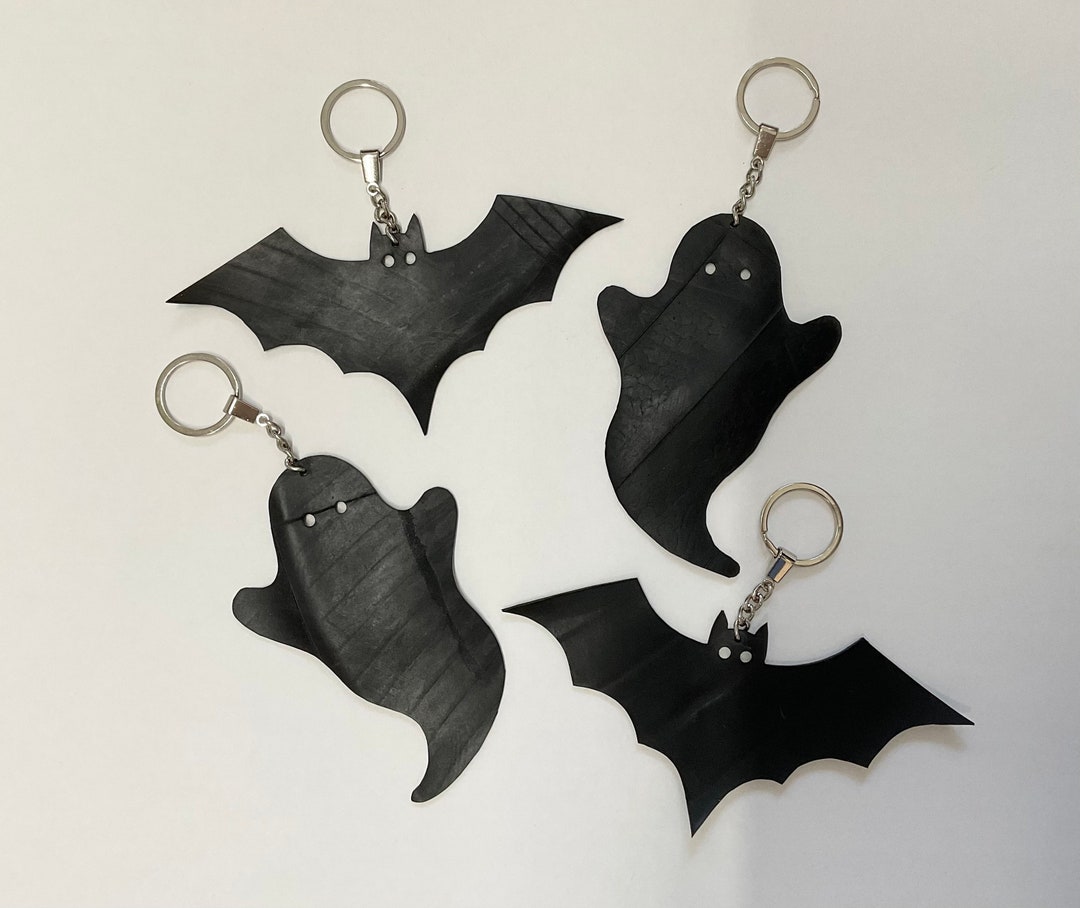 Halloween Keyring, Bat Keyring, Keychain, Ghost Keyring - Etsy UK