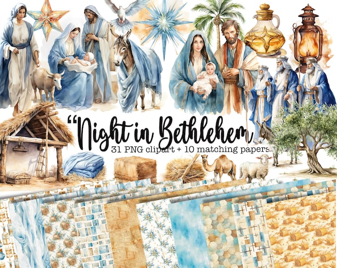 Nativity Clipart Set 215 - Etsy Canada