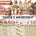 Santa’s Workshop Clipart Bundle, Watercolor Christmas Illustration, Elf ...