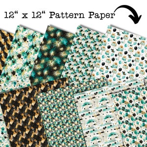 New Years Clipart Bundle, Watercolor 2024 Illustration, Rustic Party ...