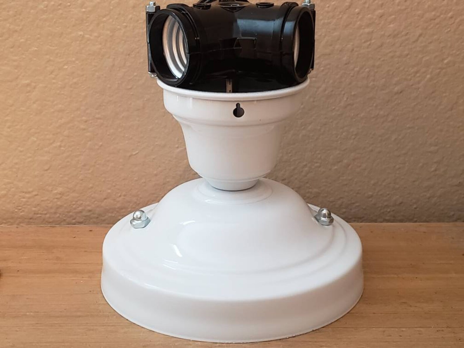 NEW 3-BULB White 3-Chain Light Fixture Vintage Art Deco Shade | Etsy