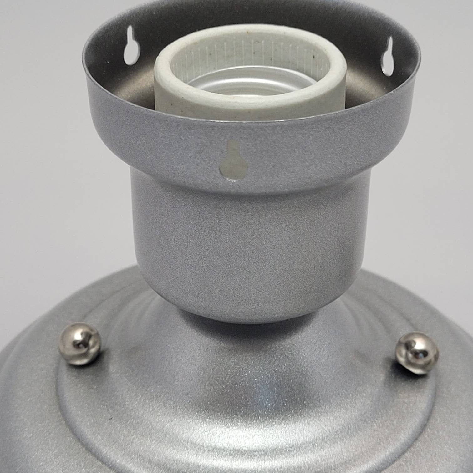 LOOK!!! NEW SILVER 3-chain Light Fixture -vintage Art Deco Shade Three ...