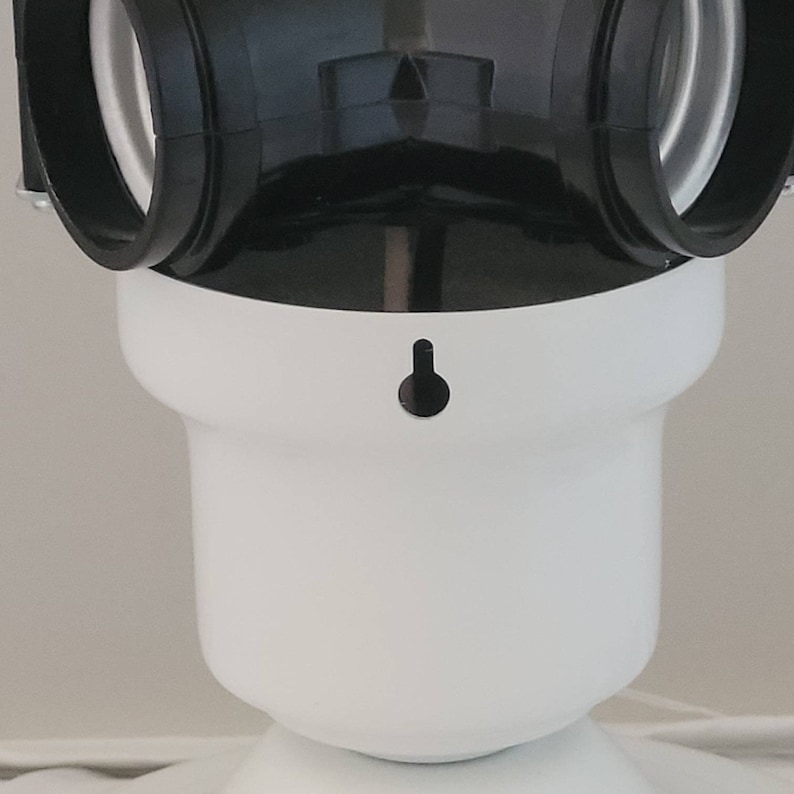 NEW 3-BULB White 3-chain Light Fixture -vintage Art Deco Shade Three ...